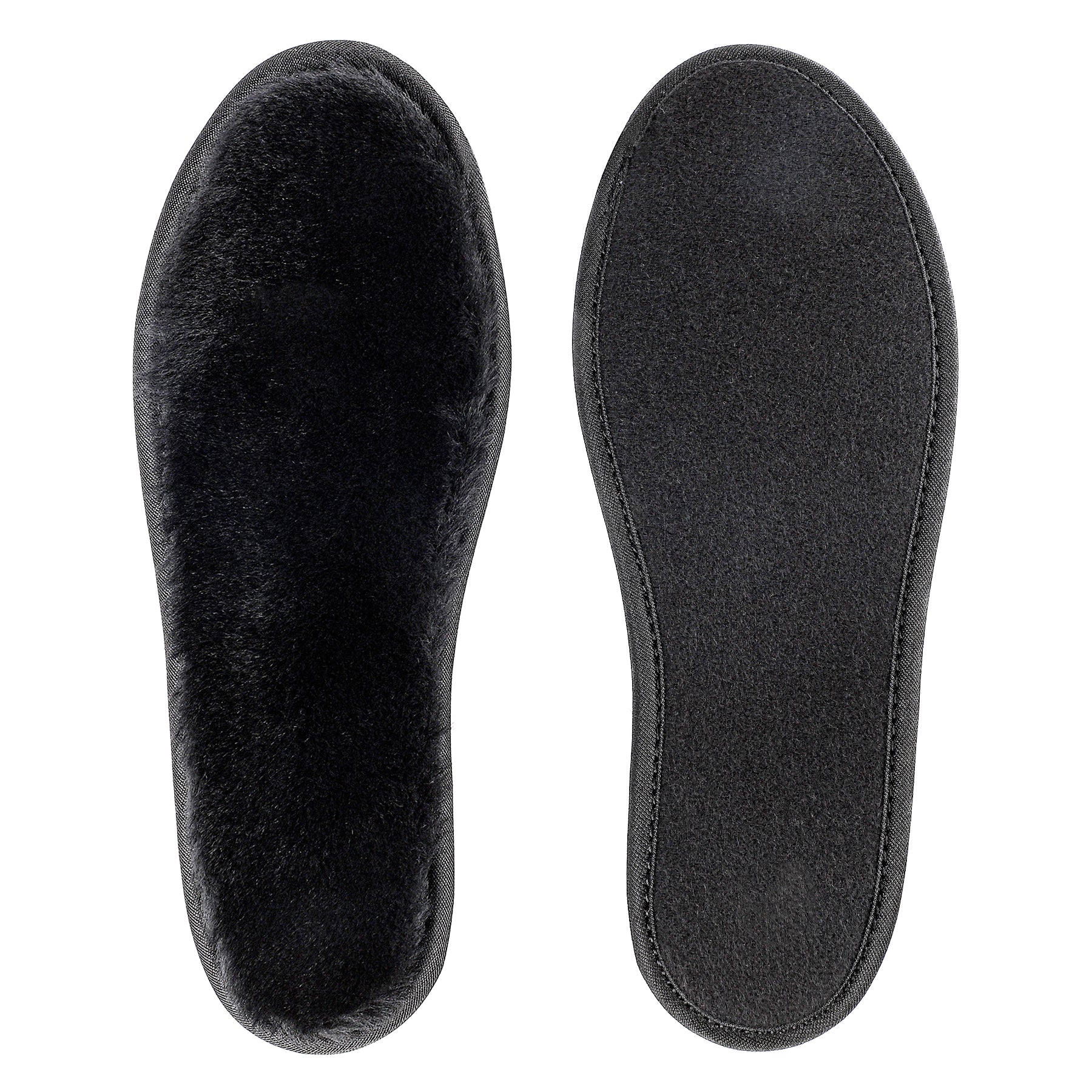 riemot Sheepskin Insoles for Men Women and Kids, Black Wide, Super Thi ...